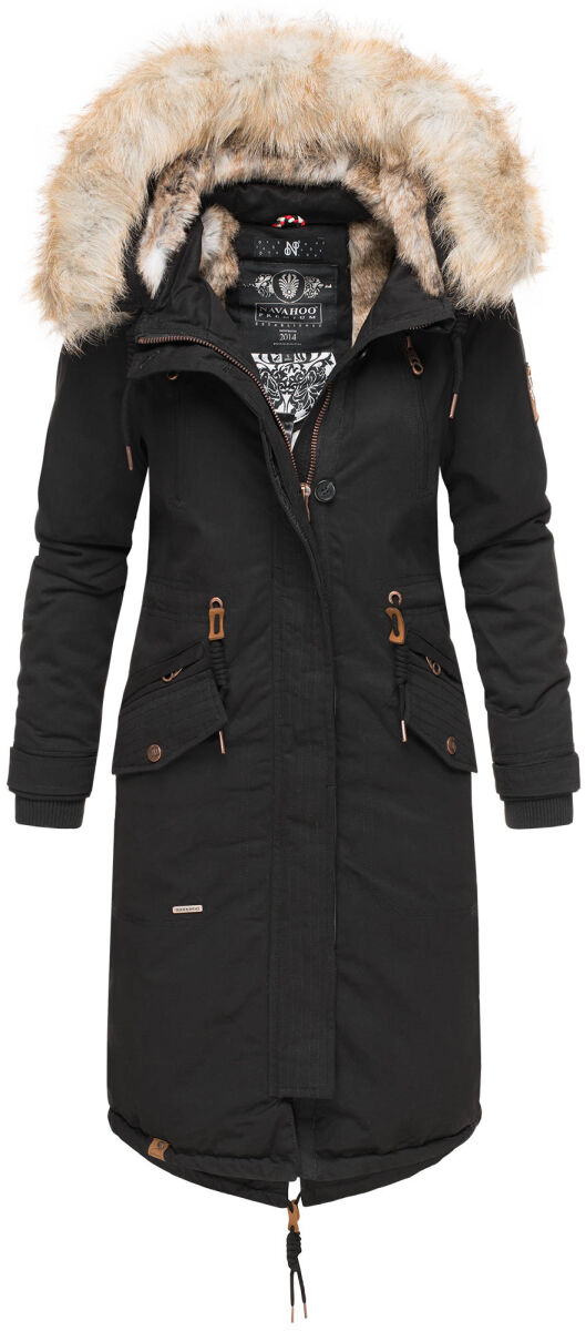 Navahoo Kin-Joo Damen Winterjacke B665 Grau Größe XS - Gr. 34 - Golde ...